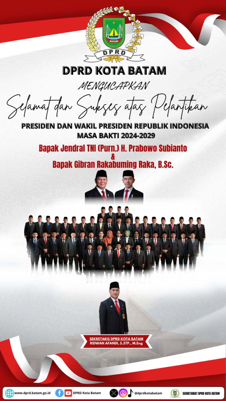 Sekretariat DPRD Kota Batam - Website Resmi DPRD Kota Batam